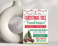 Christmas Tree Fundraiser Flyer Template | PTO PTA Church Community ...