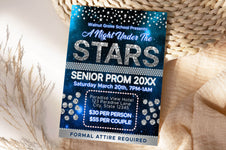 Customizable A Night Under The Stars Prom Invitation Flyer and Ticket ...