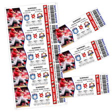 DIY Baseball Sports Event Ticket | Sports Game Stub Ticket Template ...