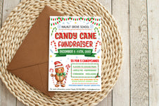 DIY Candy Cane Fundraiser Flyer Template | Holiday Christmas Fundraiser ...