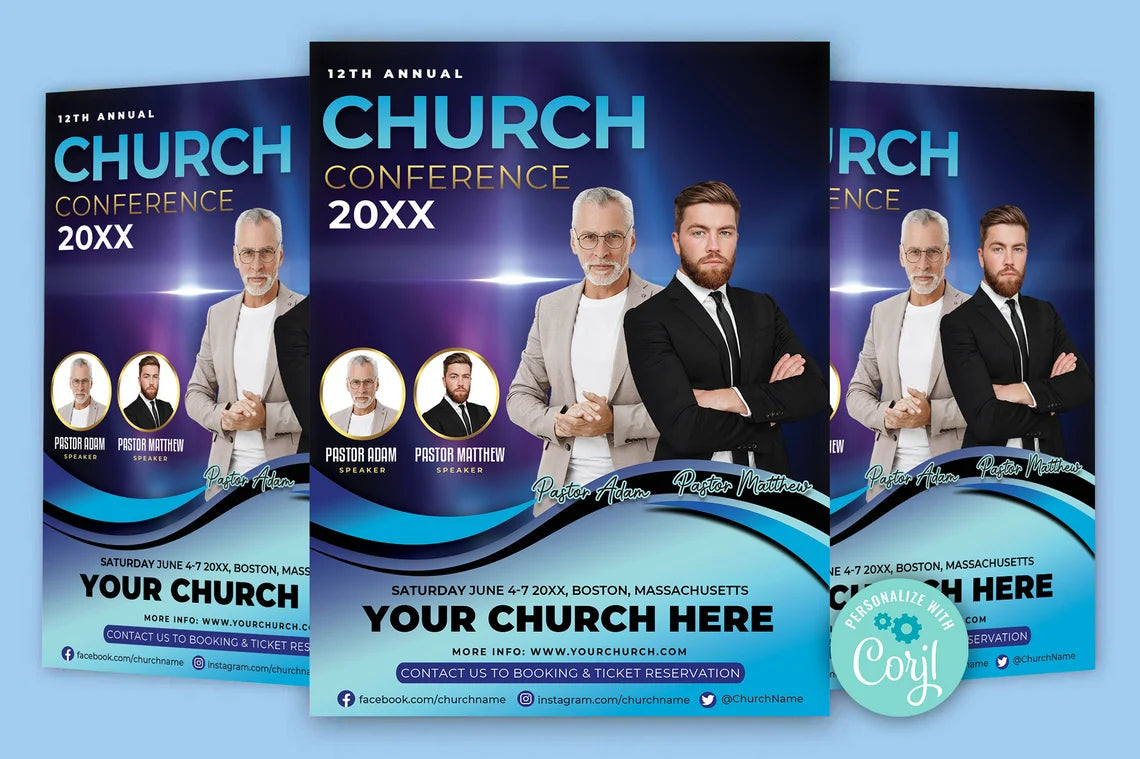 Customizable Church Conference Flyer | Church Event Flyer Template ...