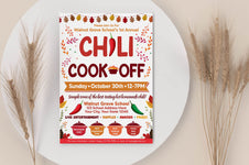 DIY Fall Chili Cook Off Flyer Template | School PTO PTA Church ...