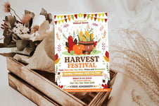 Customizable Fall Harvest Festival Flyer Template | Autumn Festival ...