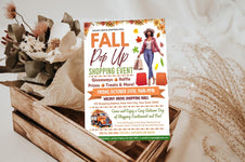 Editable Fall Pop-Up Sale Flyer Printable Design - Posh Park