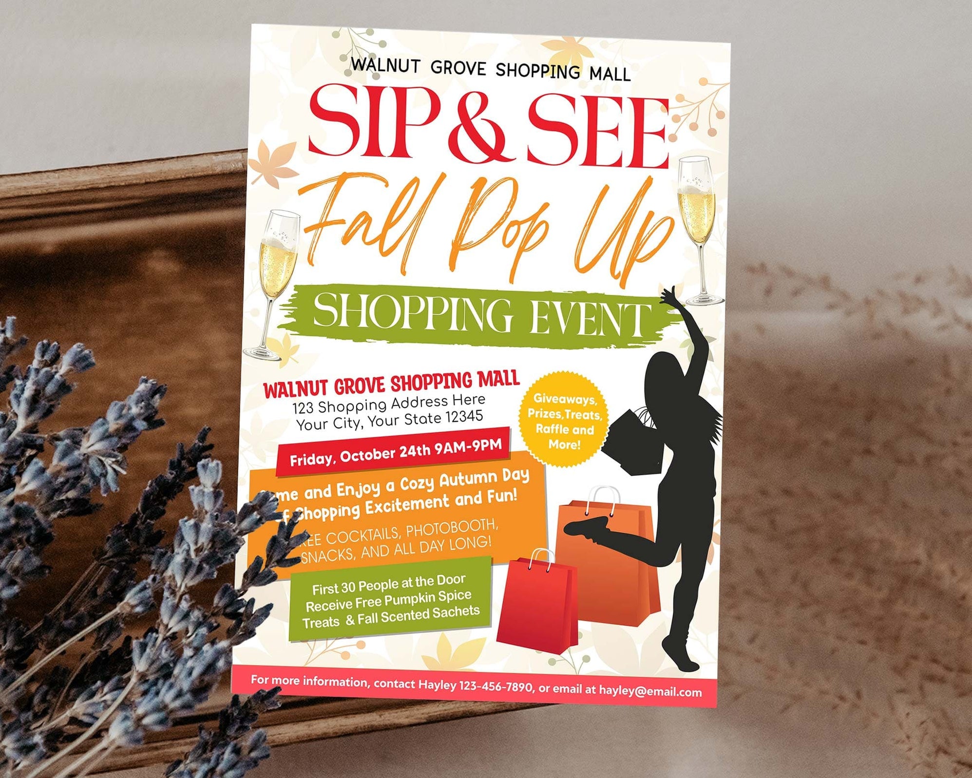 Fall Market Pop-Up Event Flyer Printable - Posh Park
