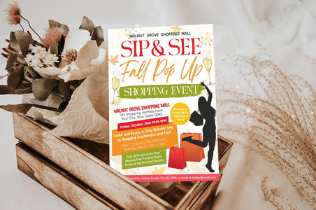 Fall Market Pop-Up Event Flyer Printable - Posh Park