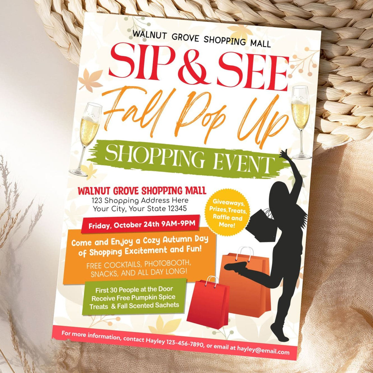 Fall Market Pop-Up Event Flyer Printable - Posh Park