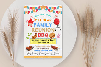 DIY Family Reunion Party Invitation | Family Gathering Party Invite ...