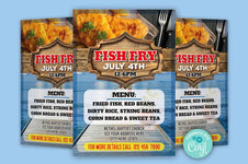 Customizable Fish Fry Flyer Invitation | Fish Fry Fundraiser Template ...