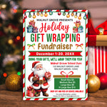 DIY Holiday Gift Wrapping Fundraiser Flyer Template | School Church ...
