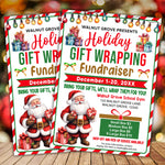 DIY Holiday Gift Wrapping Fundraiser Flyer Template | School Church ...
