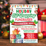 Customizable Holiday Gift Wrapping Fundraiser Flyer Template ...