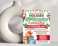 Customizable Holiday Gift Wrapping Fundraiser Flyer Template ...