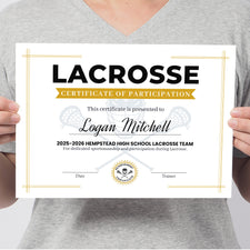 DIY Lacrosse Certificate Bundle Template | Sports Awards Set - Posh Park