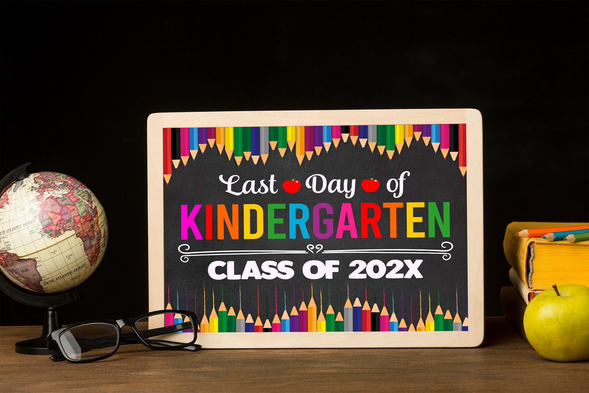 DIY Last Day Of Kindergarten Sign Template | End of School Year Poster ...