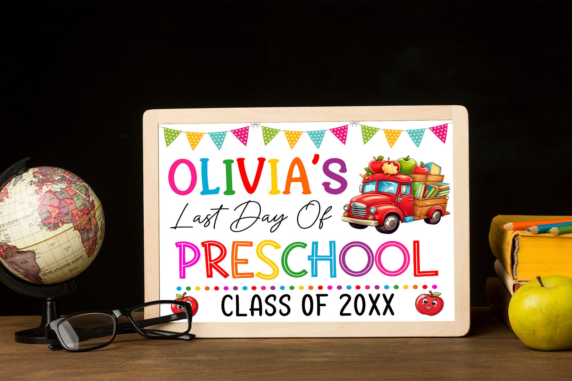 DIY Last Day Of Preschool Sign With Name | Preschool End of Year ...