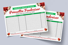 DIY Poinsettia Fundraiser Flyer & Order Form | Holiday Fundraiser Plant ...