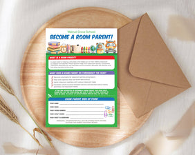 Customizable Room Parent Form Flyer Template | PTO PTA School Daycare ...