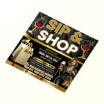 Customizable Sip and Shop Flyer | Pop Up Event Boutique Shop Invite ...