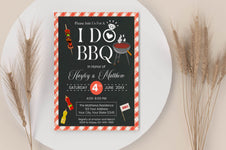 DIY I Do BBQ Invite | Engagement Barbecue Party Invitation Flyer ...