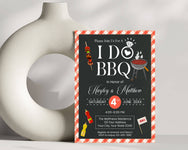 DIY I Do BBQ Invite | Engagement Barbecue Party Invitation Flyer ...