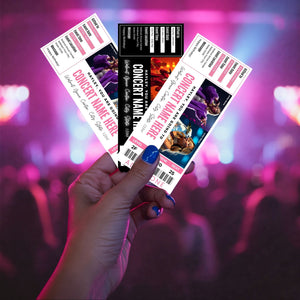 DIY Concert Ticket Gift for Her and Him | Surprise Music Live Concert ...