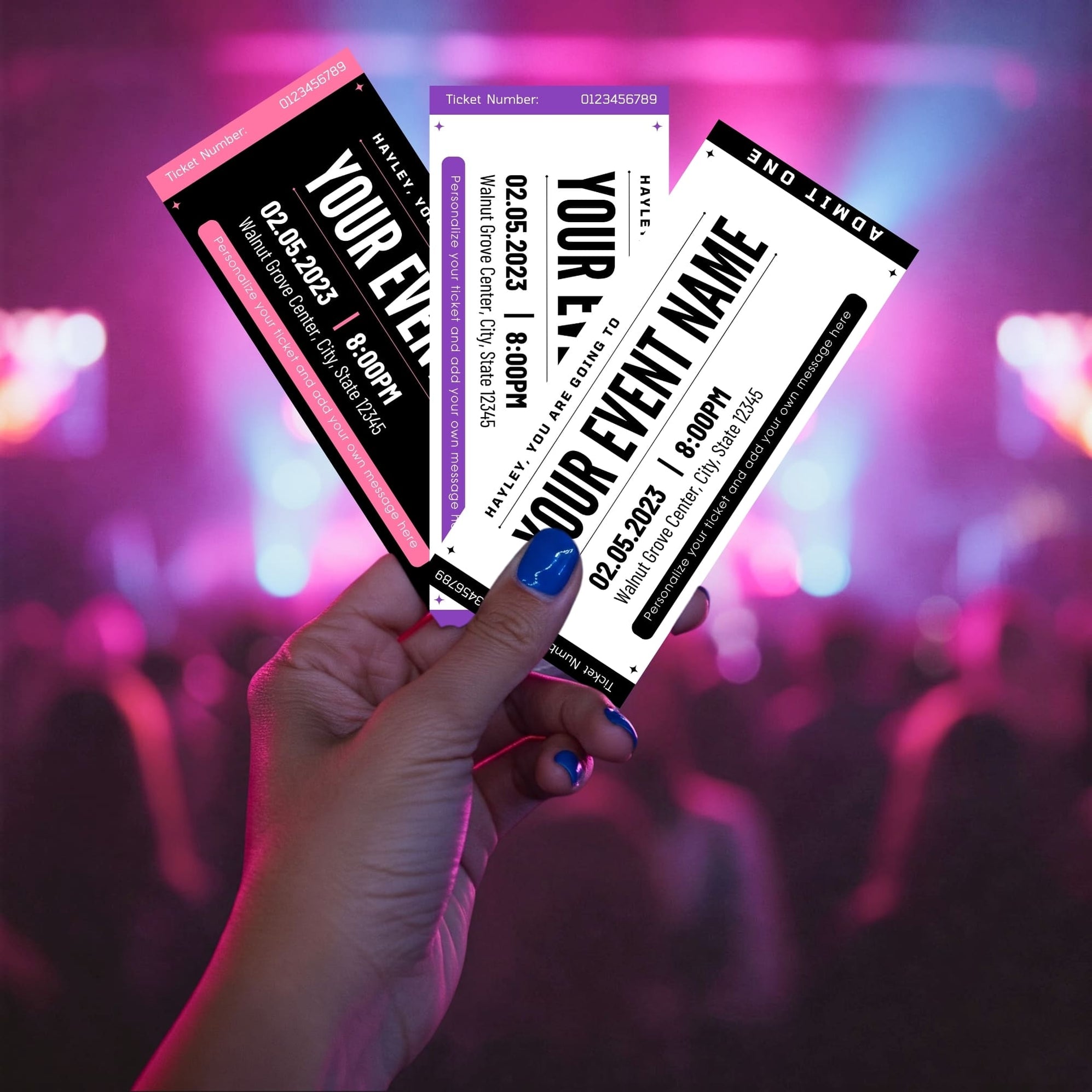 Customizable Surprise Event Ticket Template | Musical, Theatre Show ...