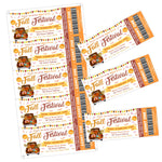 Customizable Fall Harvest Ticket Template | Fall Autumn Harvest ...