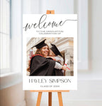 DIY Graduation Welcome Sign With Photo | Digital Grad Welcome Party ...