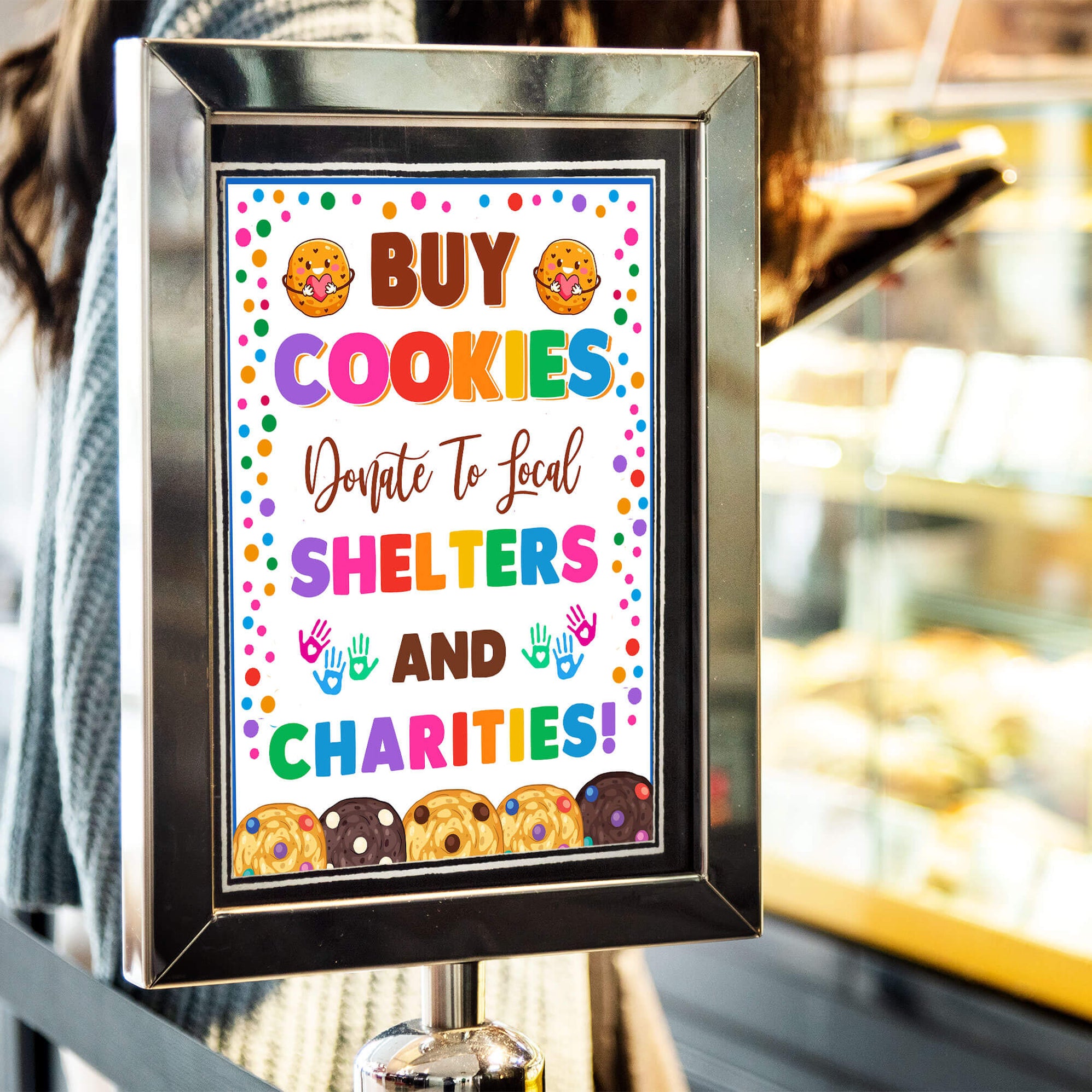 Printable Buy Cookies Donate To Local Shelters and Charities | Cookies ...