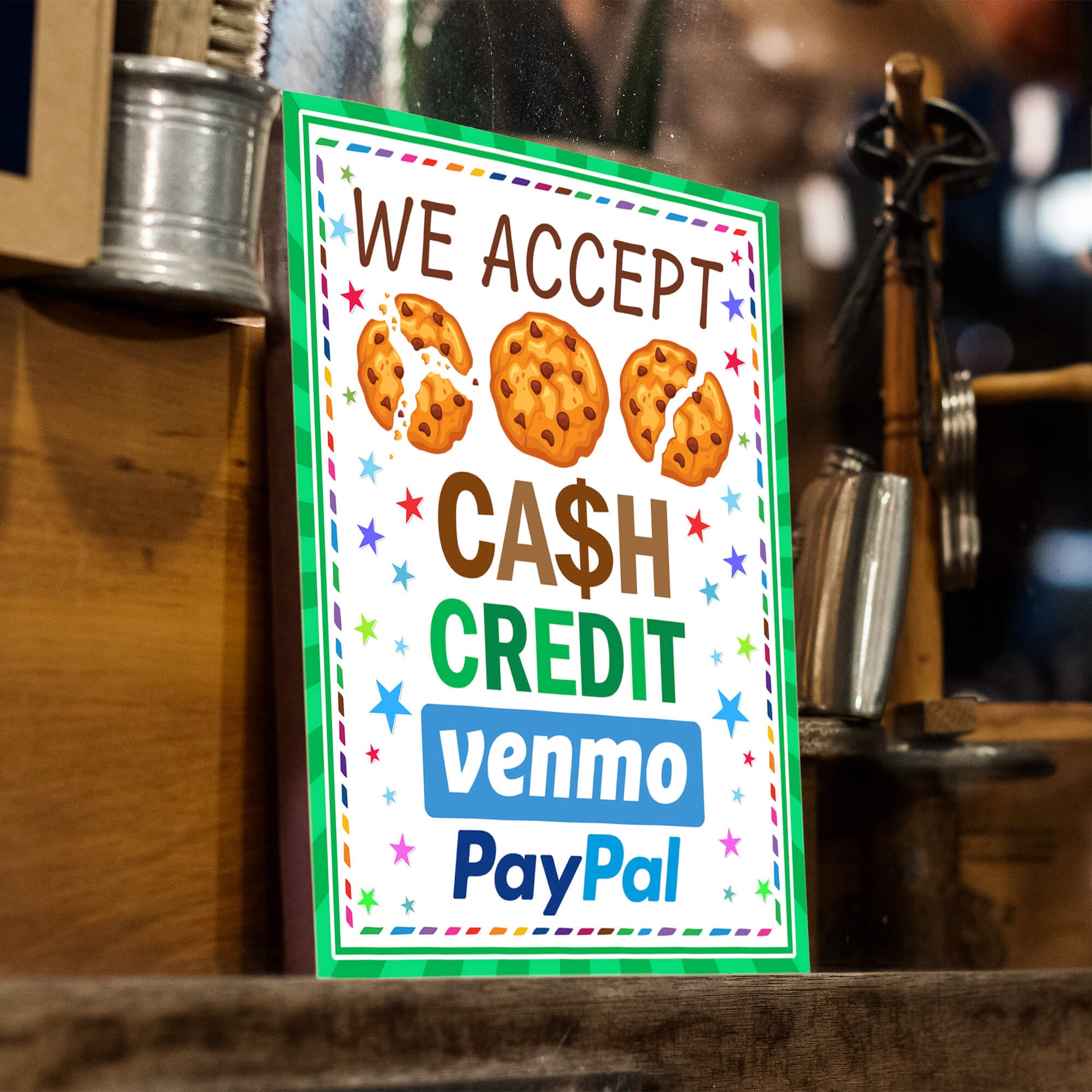 PDF We Accept Cash, Credit, Venmo and Paypal Payments Sign | Scouts ...