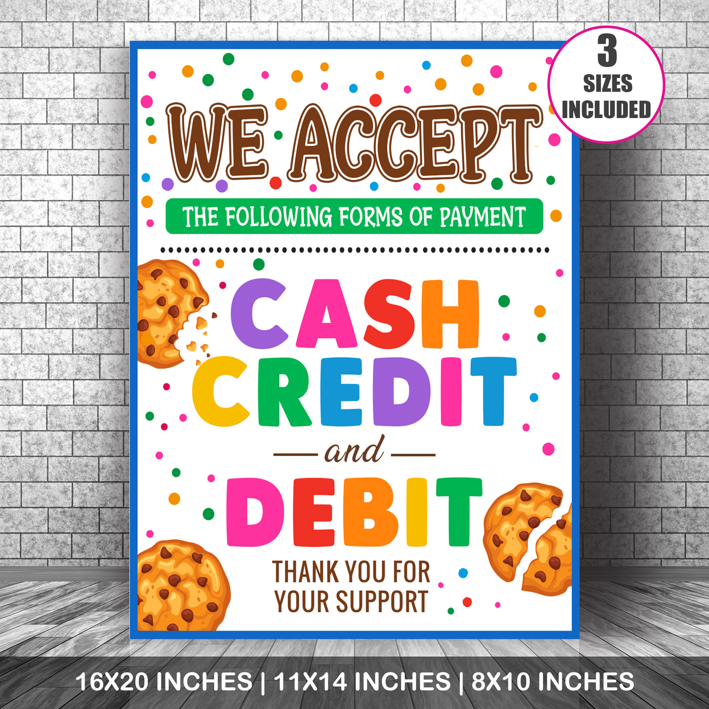 PDF We Accept Payments Cash Credit and Checks Sign | Printable Scouts ...