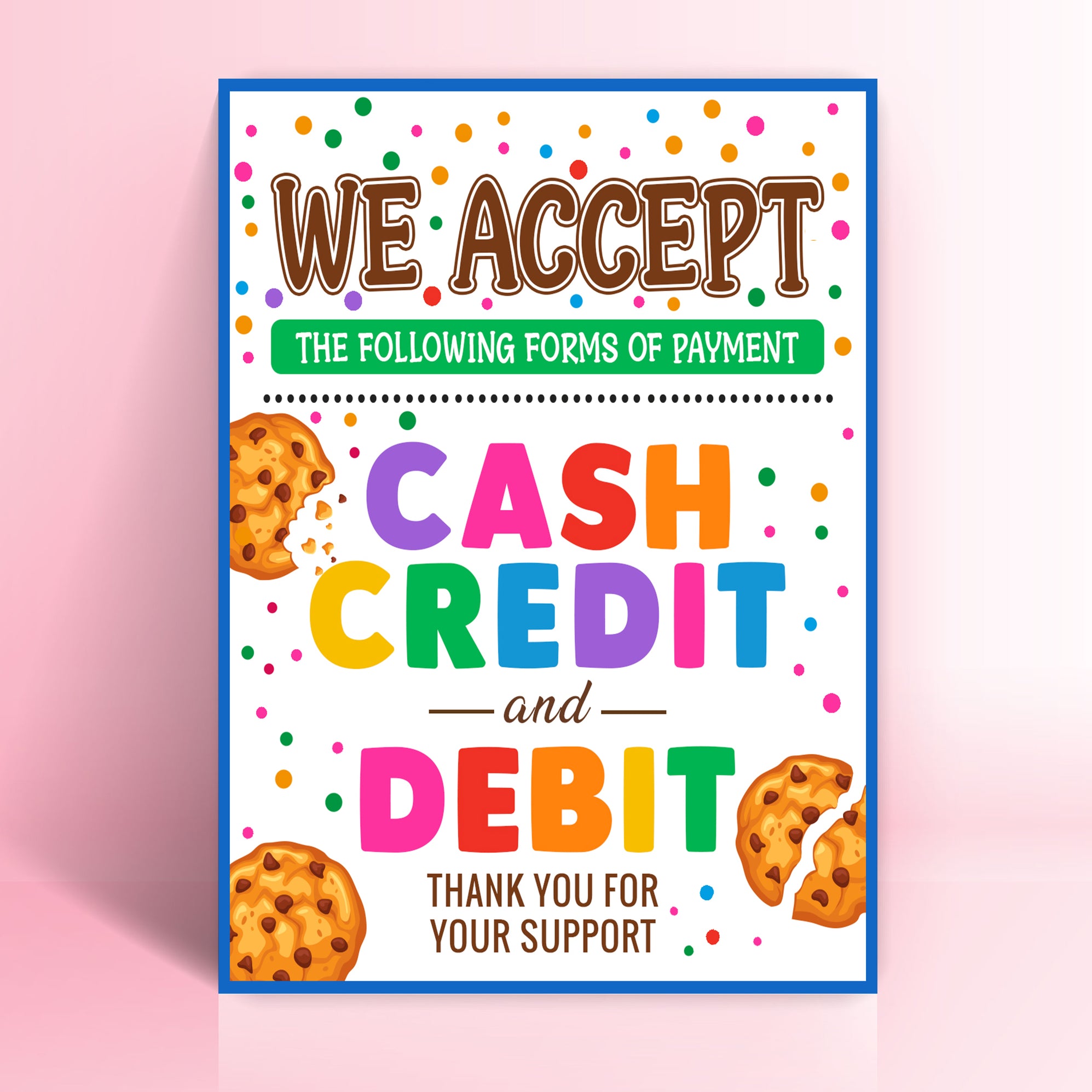 PDF We Accept Payments Cash Credit and Checks Sign | Printable Scouts ...