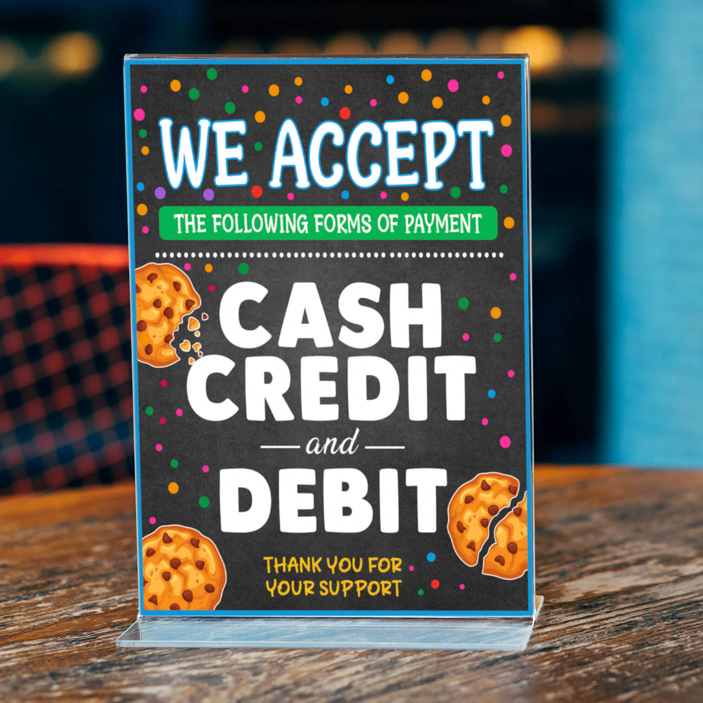 PDF We Accept Payments Cash, Credit and Debit Sign | Printable ...