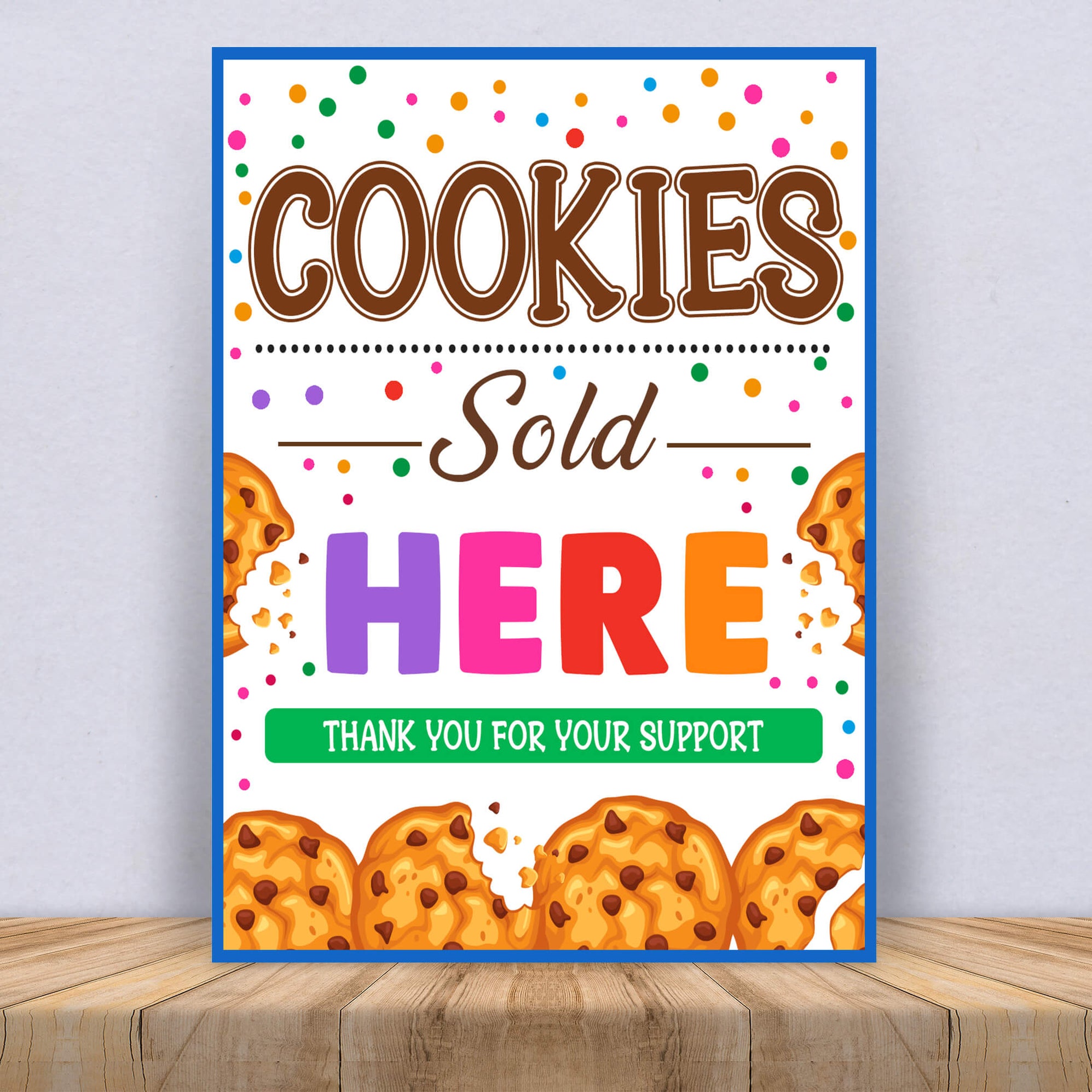 Printable Cookies Sold Here Booth Sign | Scouts Cookie Booth ...