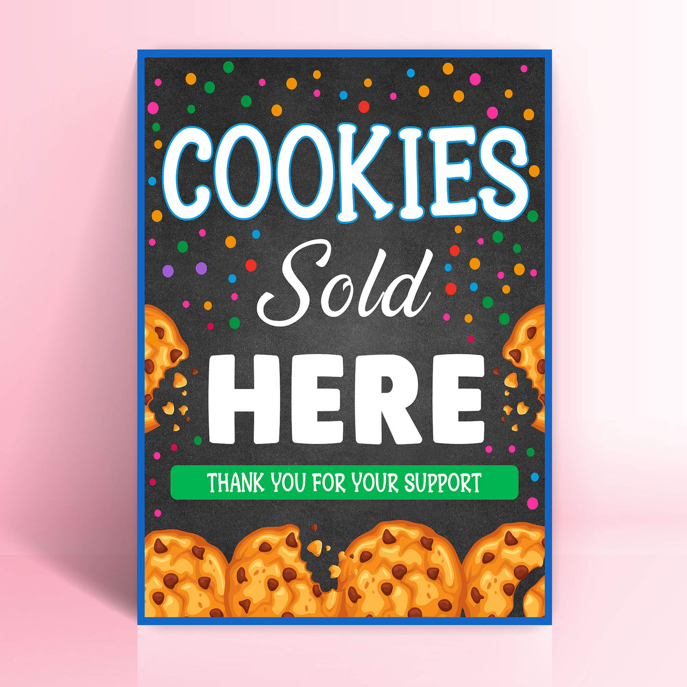 PDF Printable Cookies Sold Here Sign | Scouts Cookie Booth, Bake Sale ...