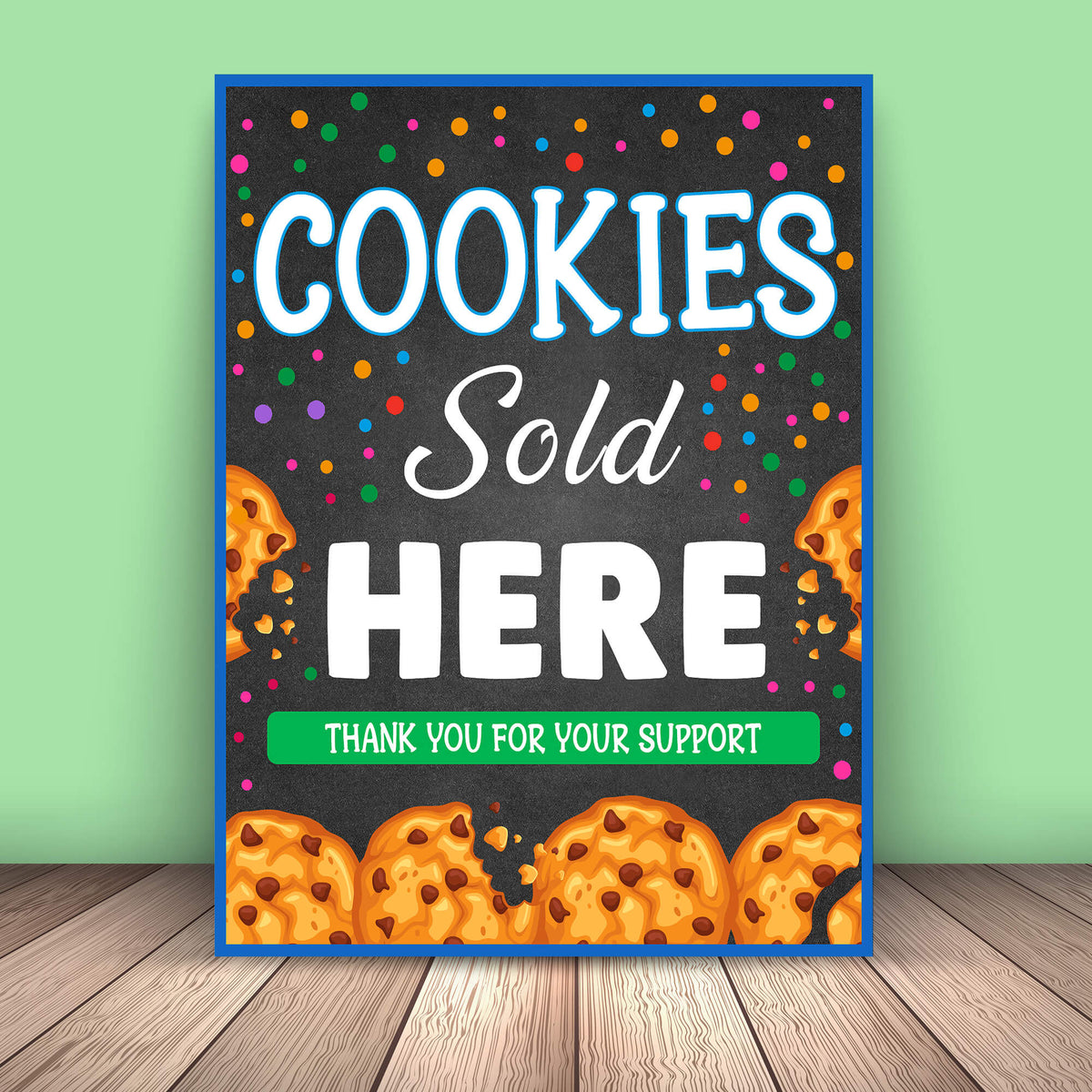 PDF Printable Cookies Sold Here Sign | Scouts Cookie Booth, Bake Sale ...