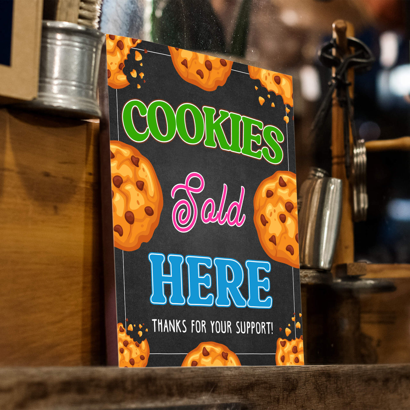 Cookies Sold Here Signage | PDF Scouts Cookie Booth Sign, Printable ...