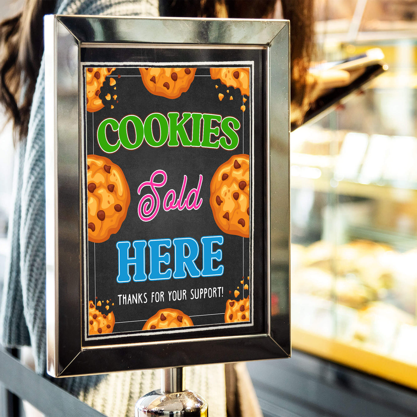 Cookies Sold Here Signage | PDF Scouts Cookie Booth Sign, Printable ...