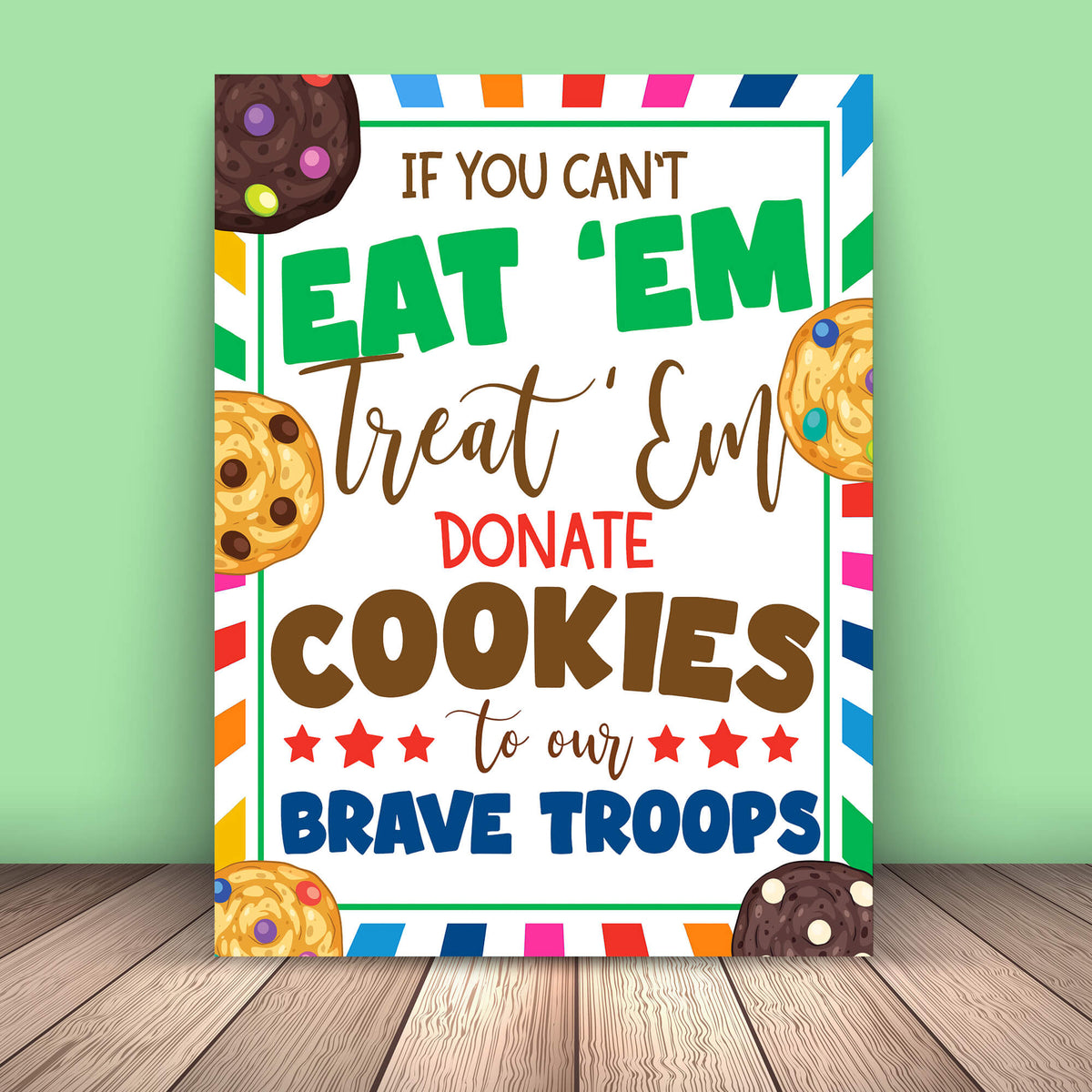 Printable Cookies for Military Troops | If You Can't Eat 'Em Treat 'Em ...