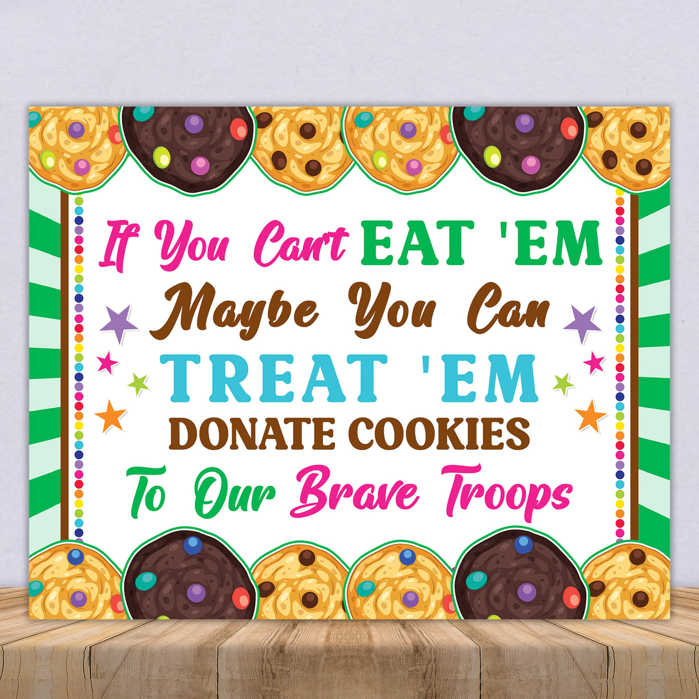 PDF If You Can't Eat 'Em Treat 'Em Booth Sign | Printable Donate ...