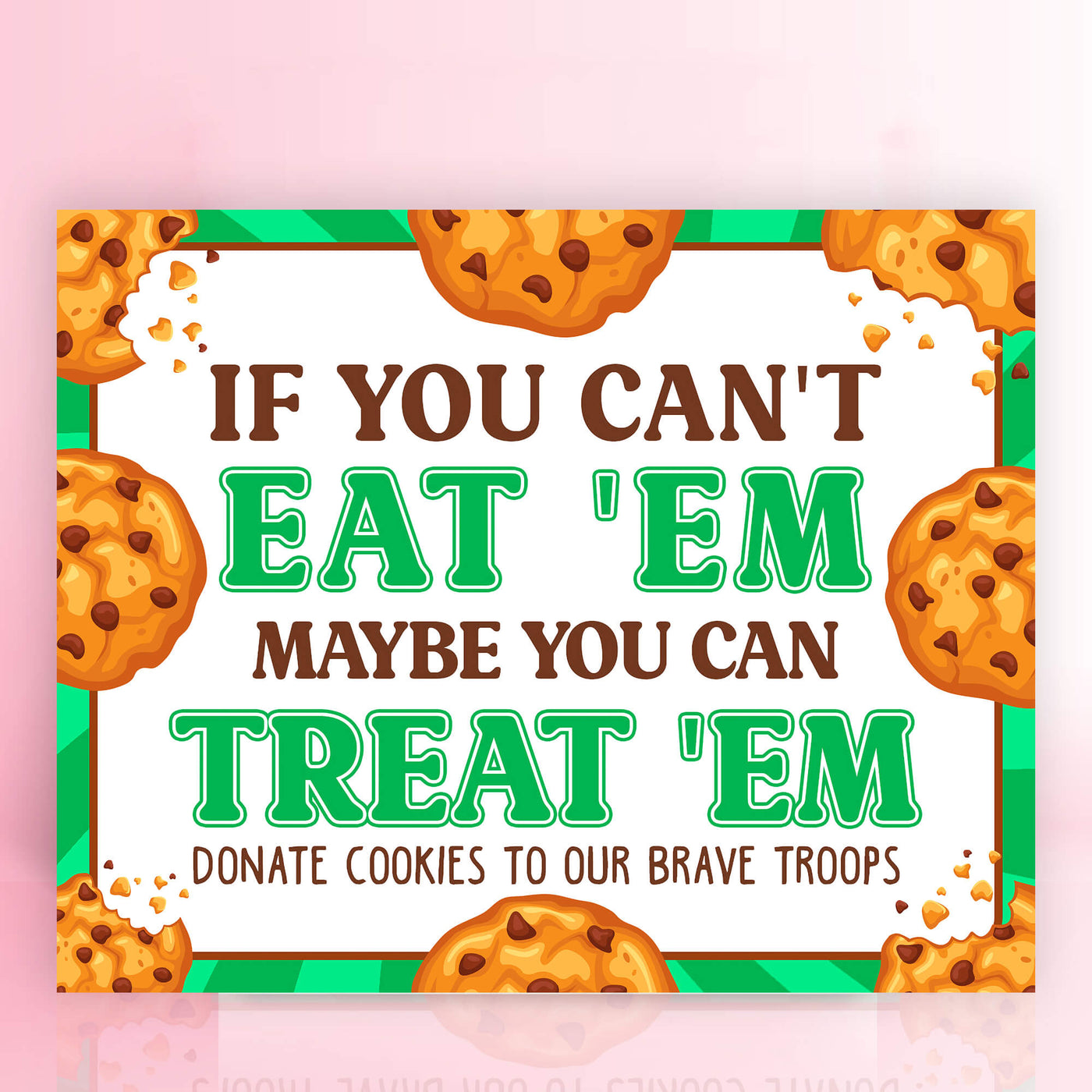 PDF Printable If You Can't Eat 'Em Treat 'Em Booth Sign | Donate ...