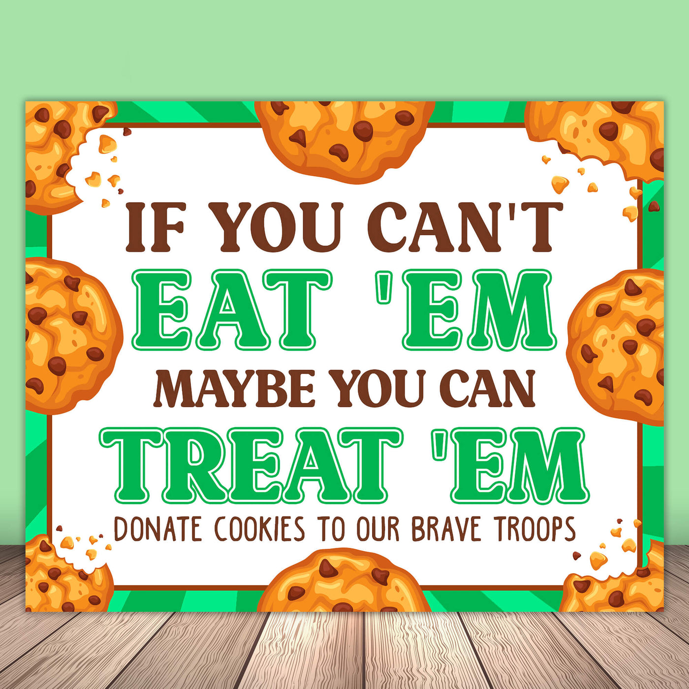 PDF Printable If You Can't Eat 'Em Treat 'Em Booth Sign | Donate ...