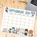 Labor Day Printable Calendar September 2024 - Posh Park