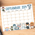 Labor Day Printable Calendar September 2024 - Posh Park
