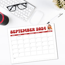 September 2024 Calendar with Minimalist Retro Design - Posh Park