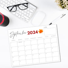 Minimalist Printable September 2024 Calendar - Posh Park