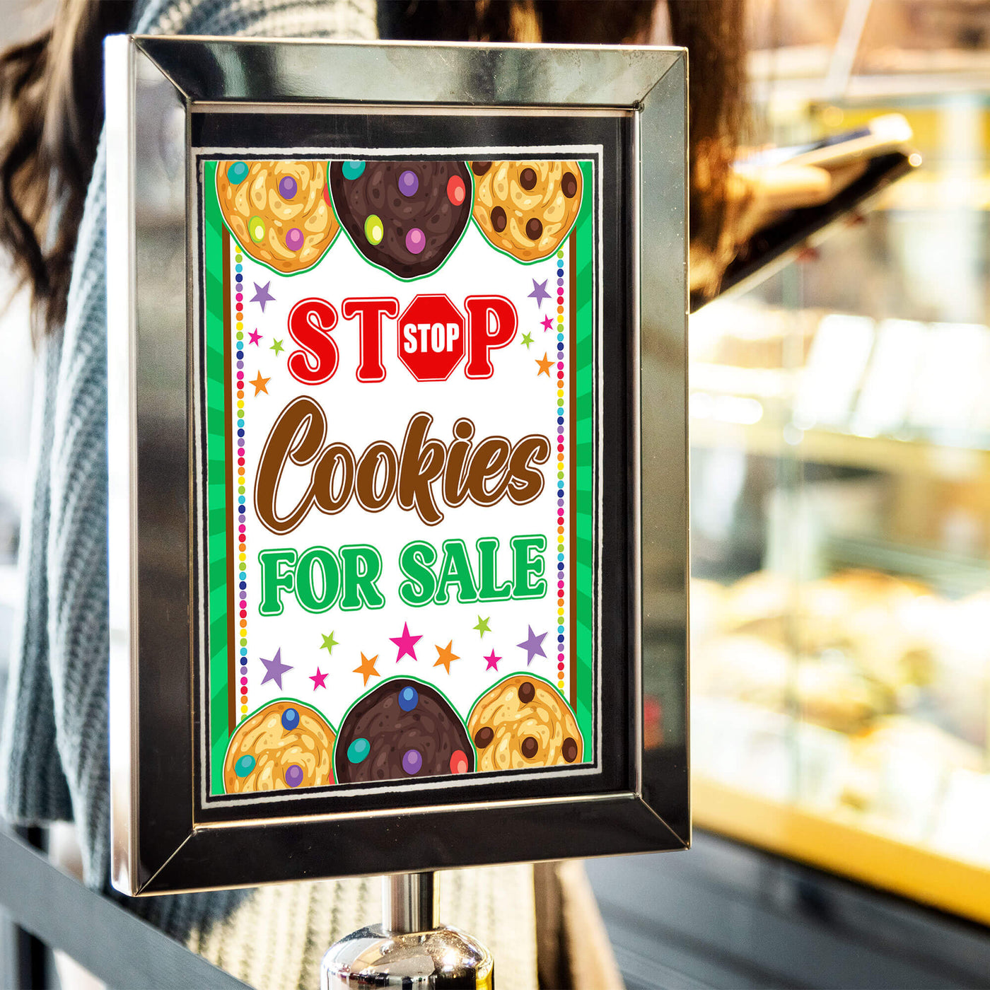 Printable Cookie Booth Sign Bundle | PDF We Accept Payments Sign Cash ...