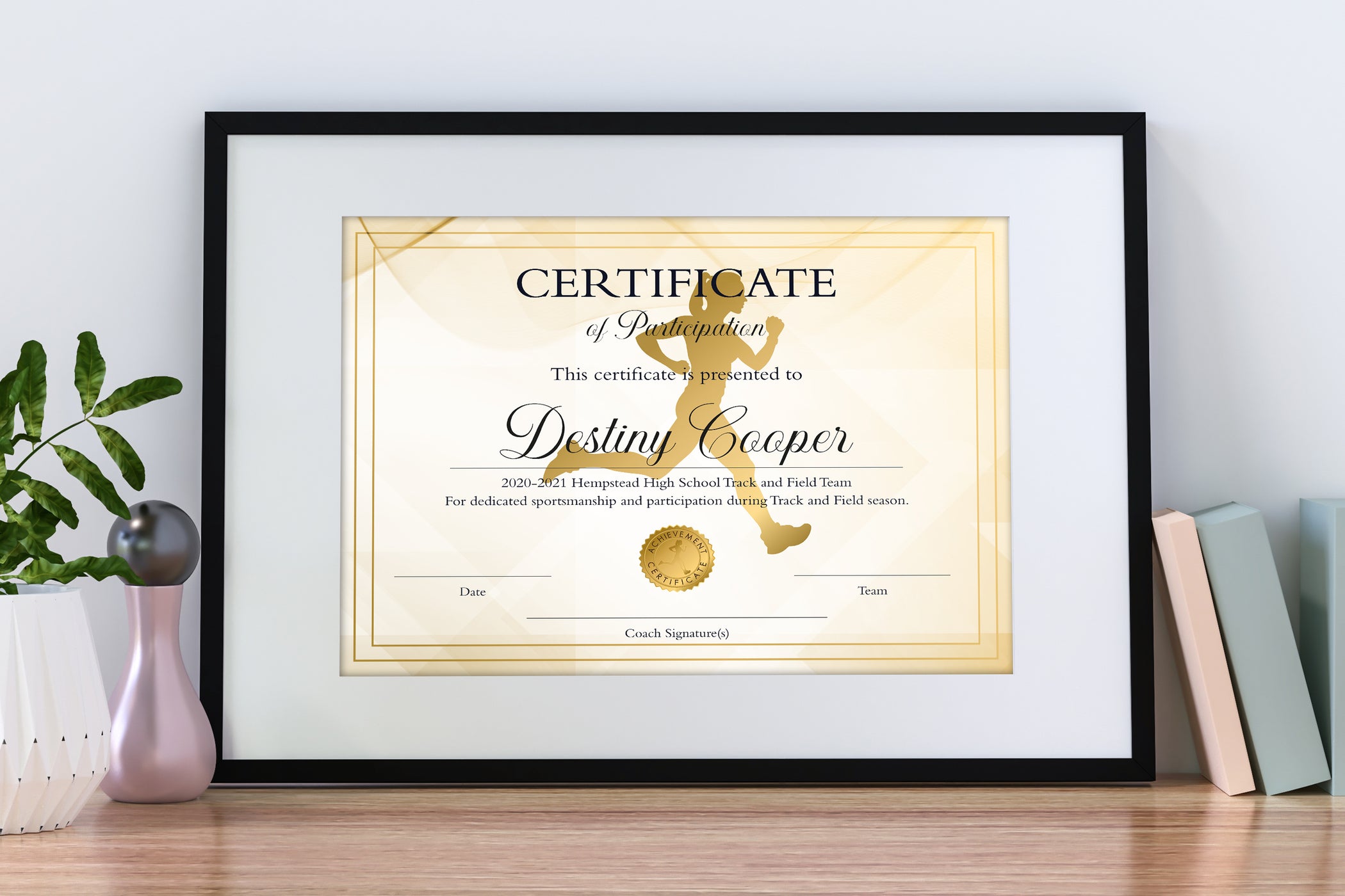 DIY Cross Country Sport Award Certificate for Boys and Girls | Sport ...