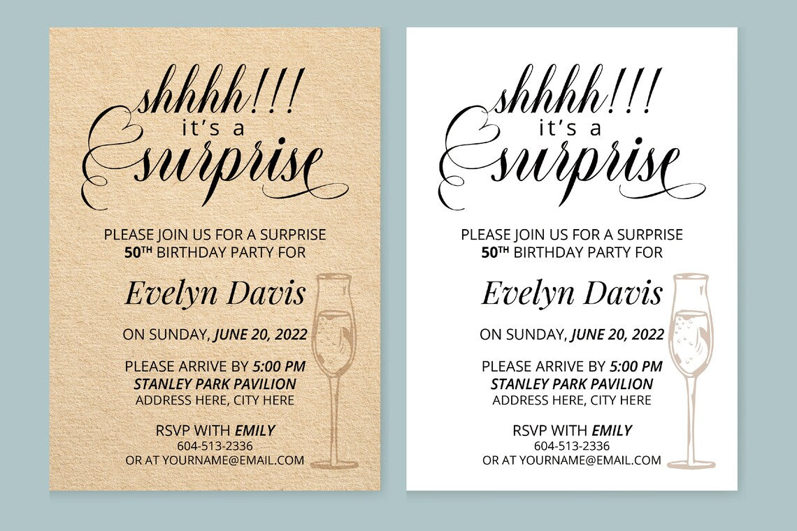 Surprise Birthday Invitation Wording Ideas